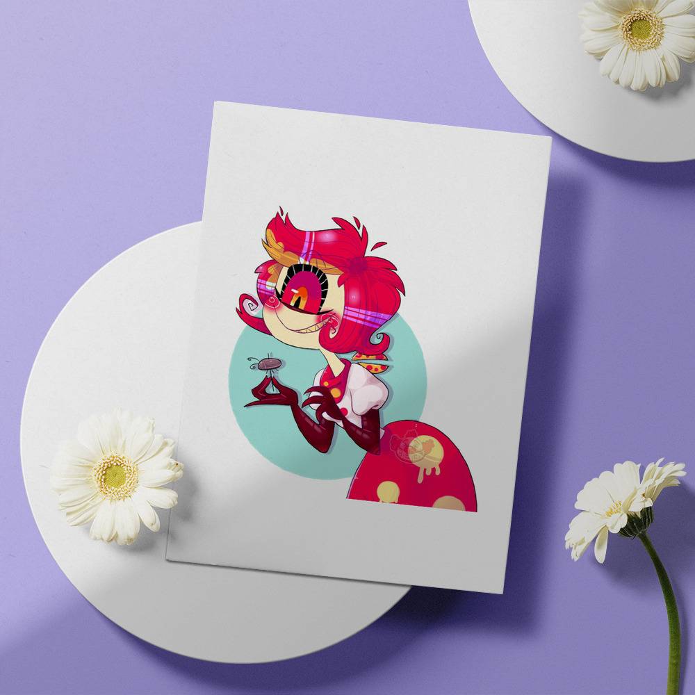 Hazbin Hotel Greeting Card Niffty Greeting Card Hazbinhotelmerch Store