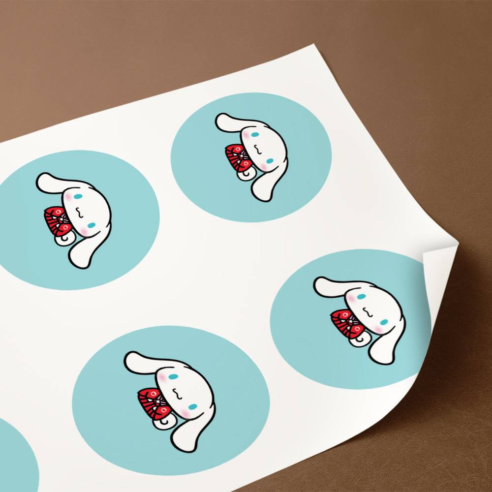 Cinnamoroll Round Stickers Cartoon Decorative Stickers ...