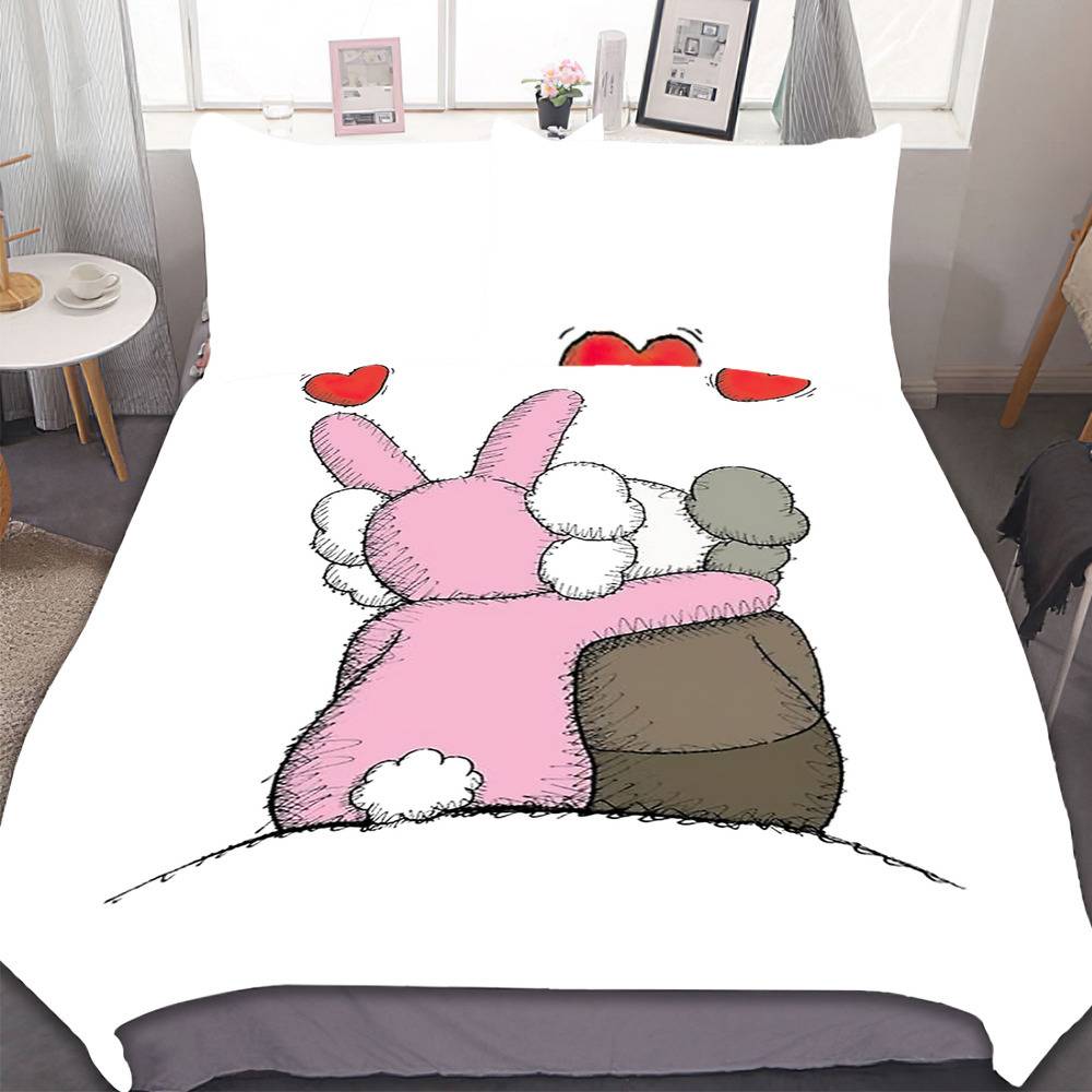 Kaws Bedding Set Sweet Bedding Sheet Gifts | kaws-figures.com